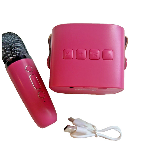 Unbranded | Toys | Mini Pink Karaoke Machine With Wireless Microphone ...